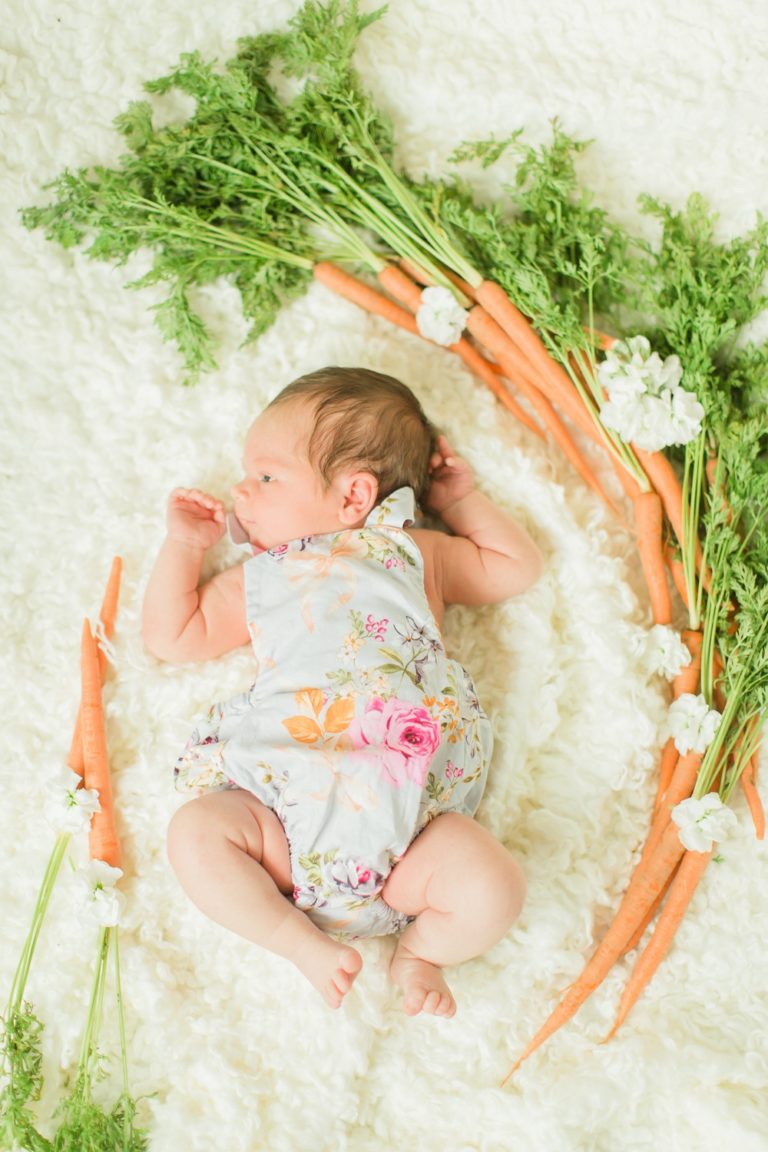 Baby Seraphina | Bunny Themed Newborn Photos | Houston - The Cotton ...